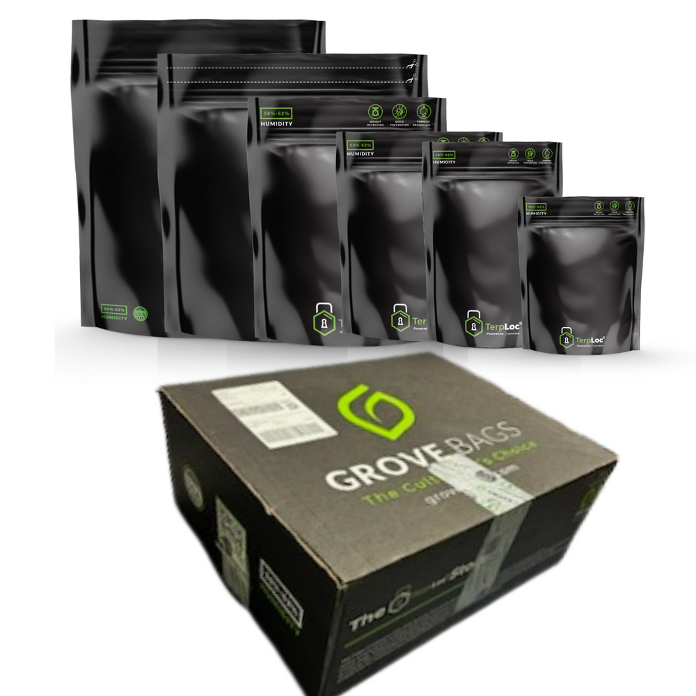 Grove Bags with TerpLoc, Curing Bags, Opaque Pouches (BULK CASES ...