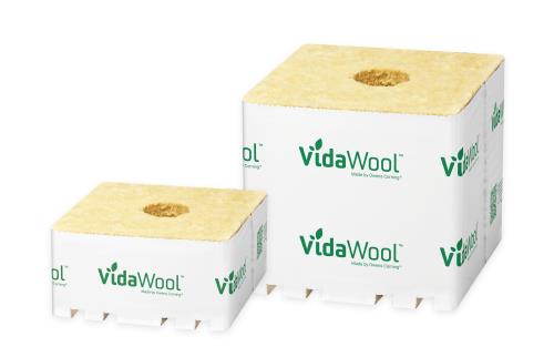 VidaWool Mineral Wool Blocks 4x4x2.5" - Happy Hydro
