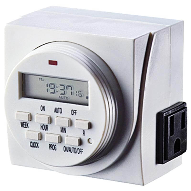 120V Dual Outlet Digital Timer - Happy Hydro