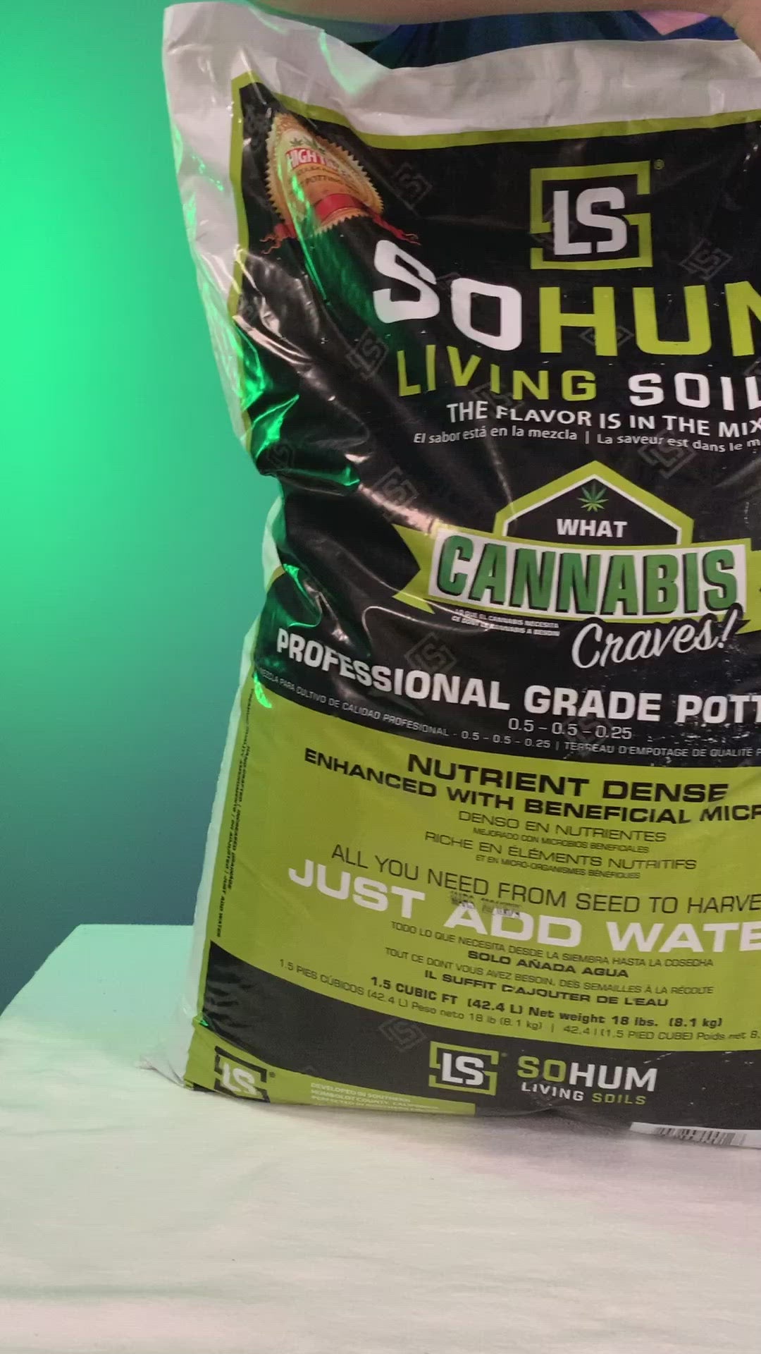 Sohum Soil Organic Living Soil Just Add Water 1.5 cu ft - Happy Hydro