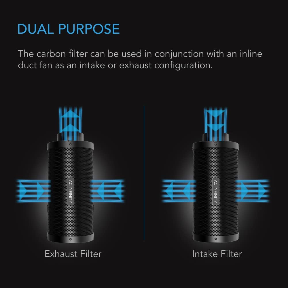 AC Infinity Carbon Air Filter XL, 6 Inch - Happy Hydro