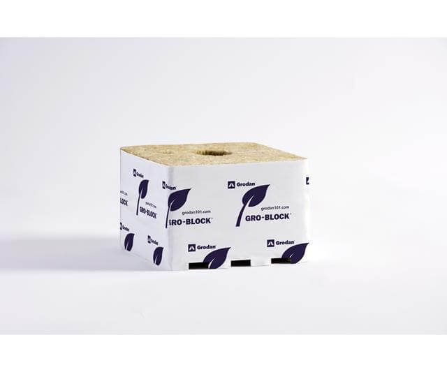 Grodan Gro-Block Jumbo Rockwool Cubes 6 Inch x 6 Inch x 4 Inch - Happy ...