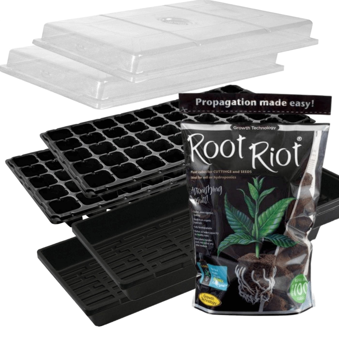 Hydroponic Grow Cubes 100pcs Plant Grow Cubes - Hydroponic Seed Starter ...