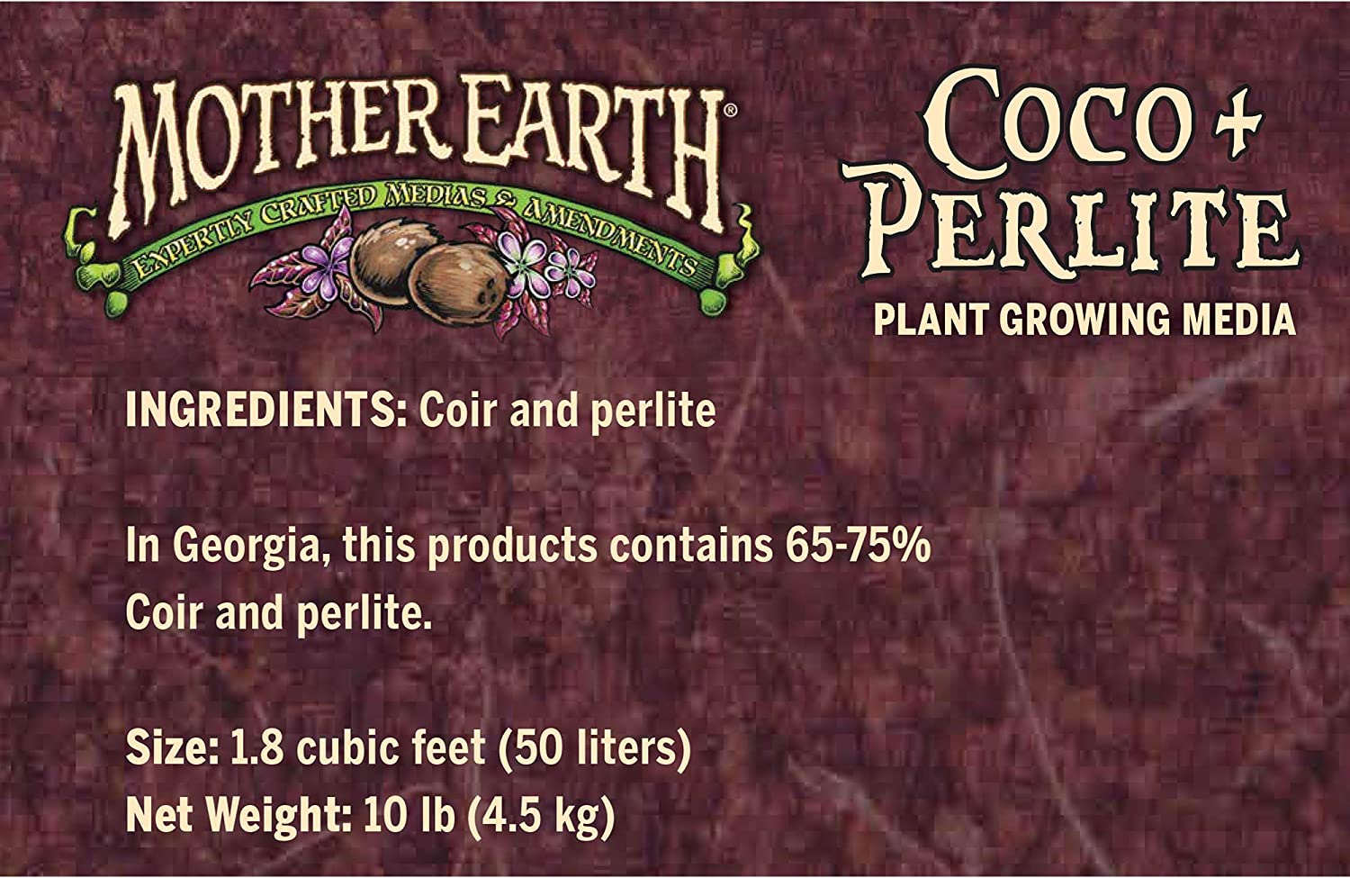 Mother Earth Coco + Perlite Mix 1.8 Cu Ft. - Happy Hydro