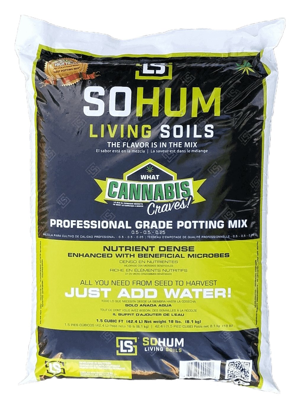 Sohum Soil Organic Living Soil Just Add Water 1.5 cu ft - Happy Hydro
