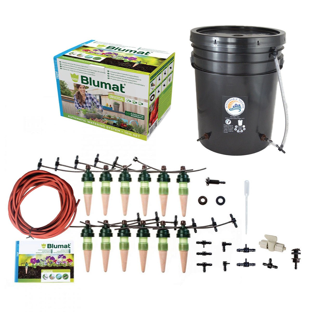 Tropf Blumat Medium Deluxe Gravity Kit with 5-Gallon Reservoir - Happy ...